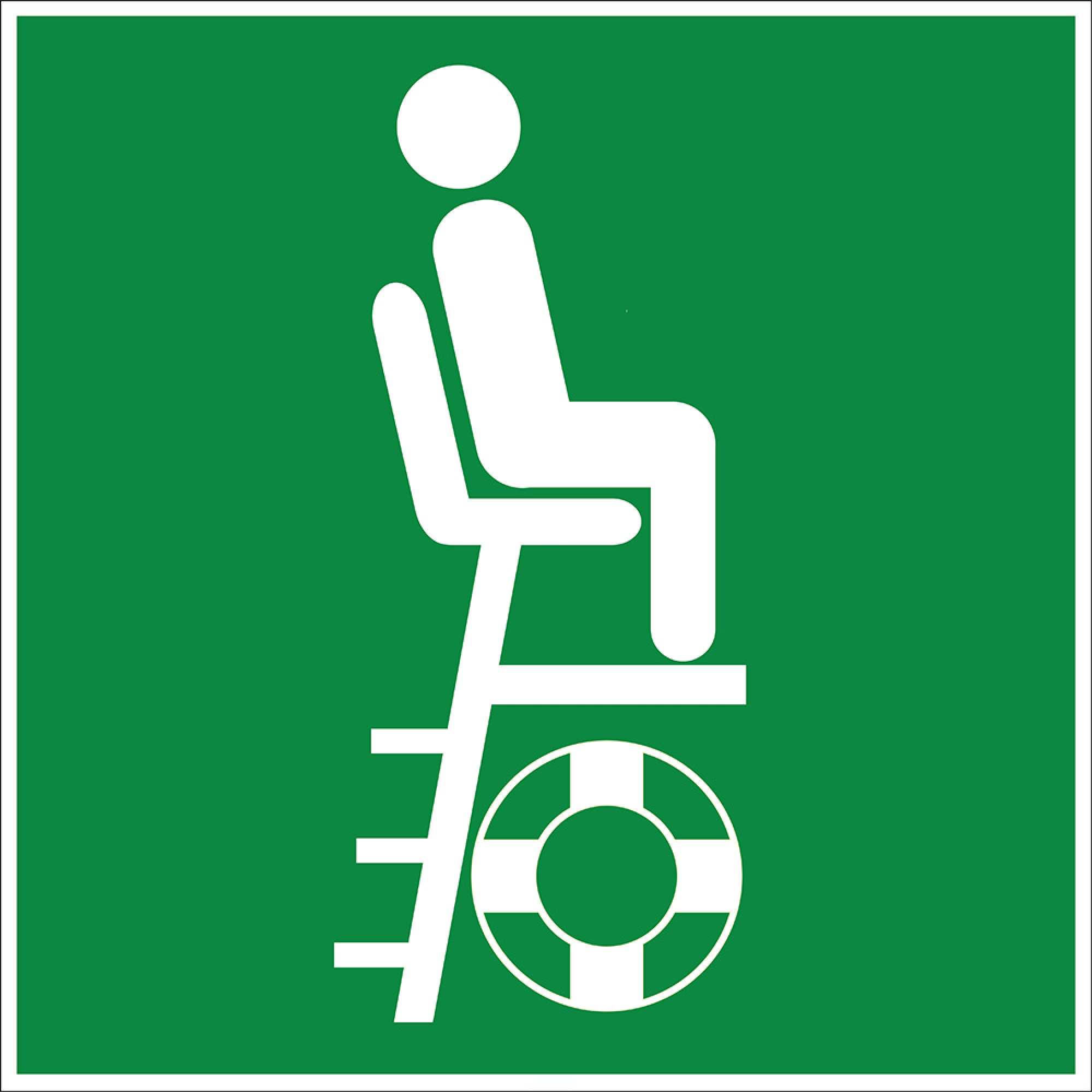 Cankurtaran İşareti Levhası Tabelası Etiketi Sembolü Simgesi