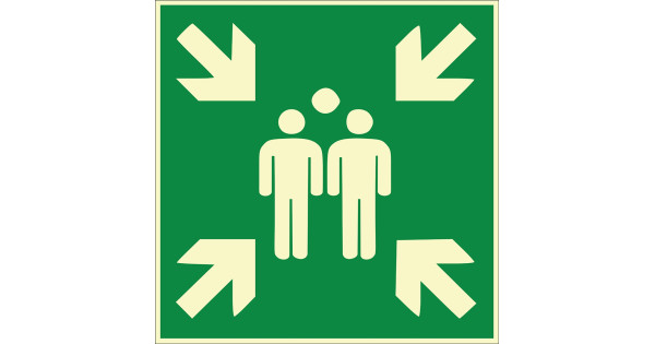 Phosphorescent Emergency Escape Ladder Sign Board Signage Sticker