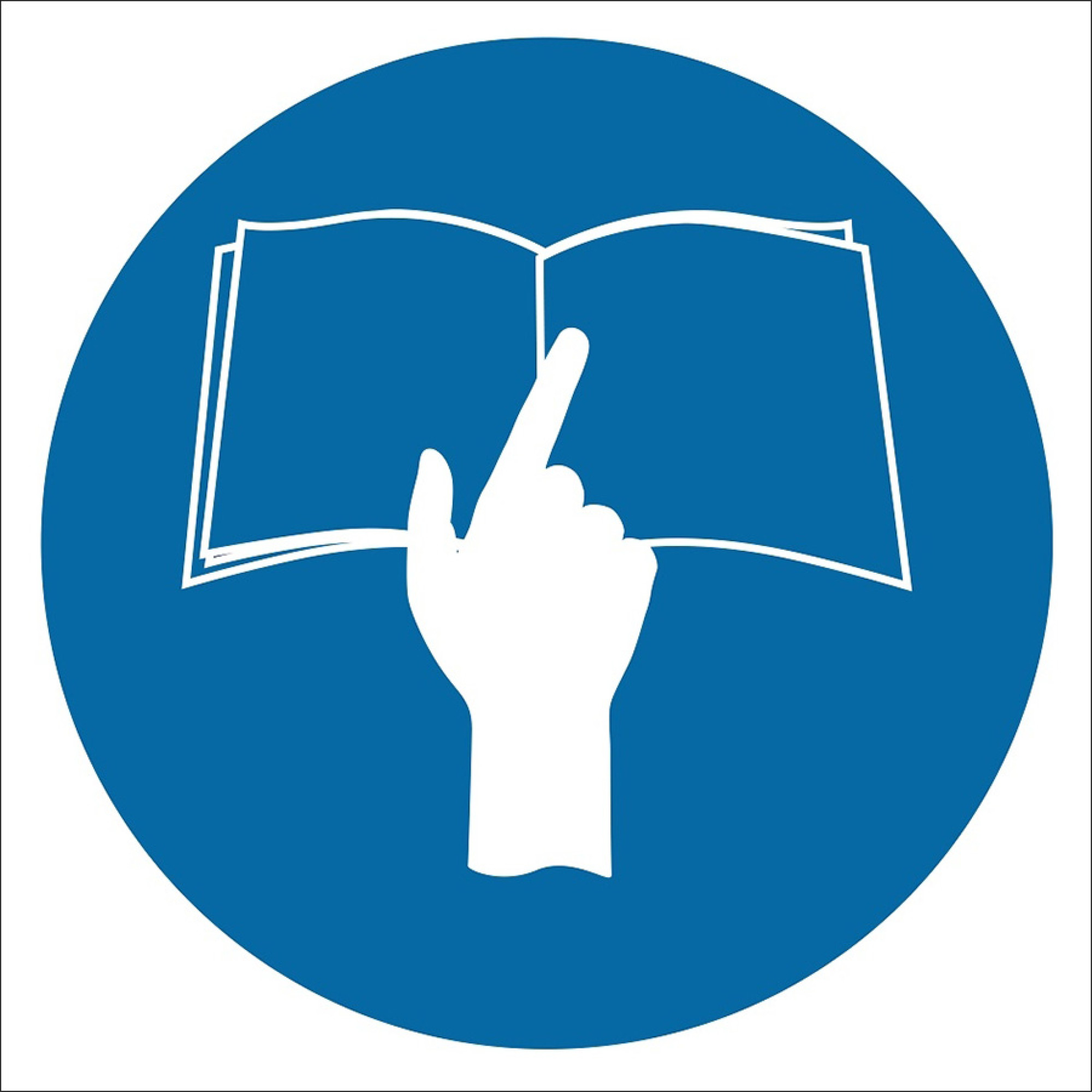 Read the Instructions for Use Sign Board Signage Label Production