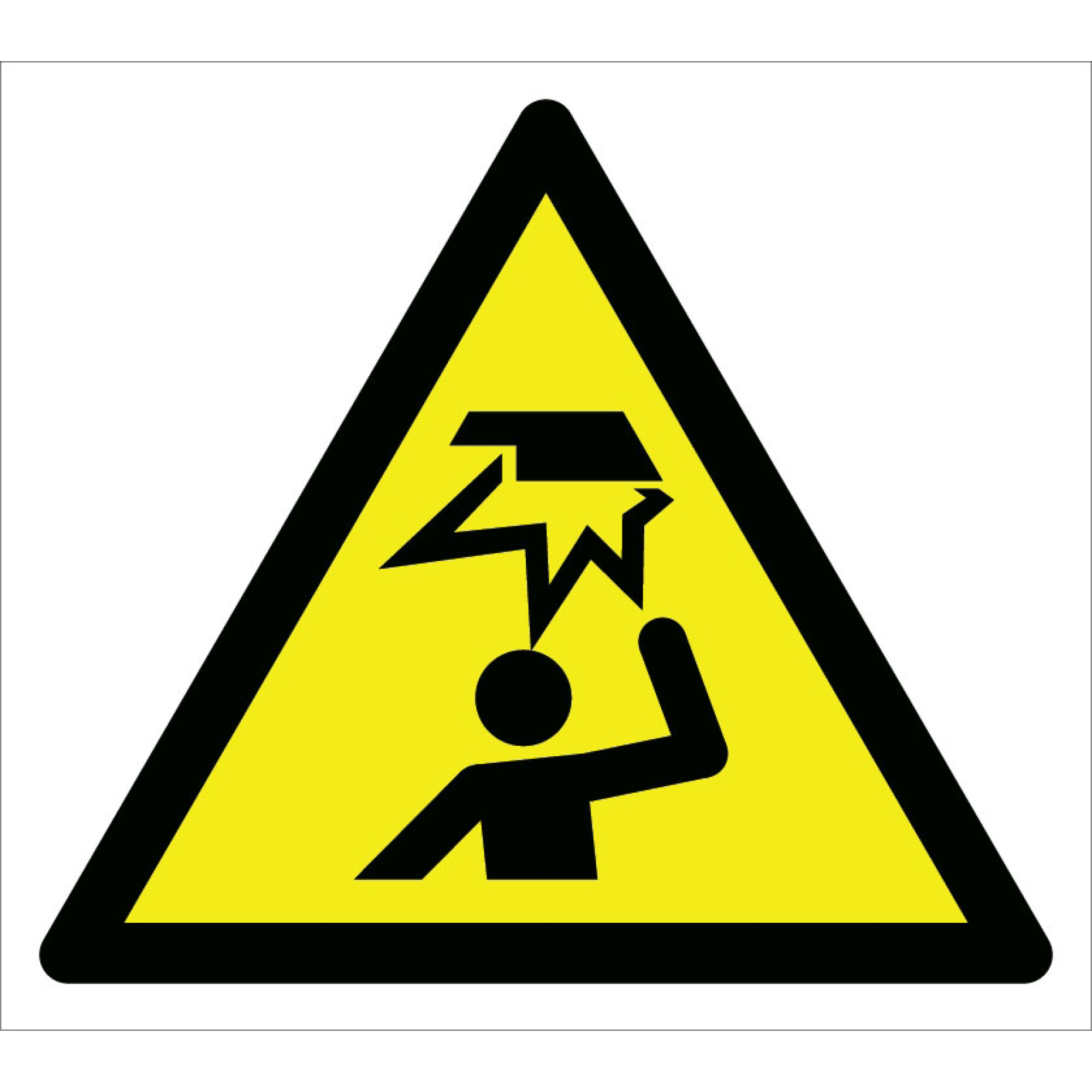 Caution Head Impact Hazard Sign Head Impact Sign Sign Decota