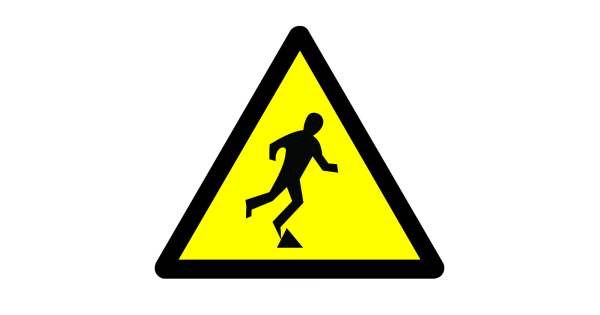 Caution Obstacle Stumble Fall Hazard Sign Sign Signage Price