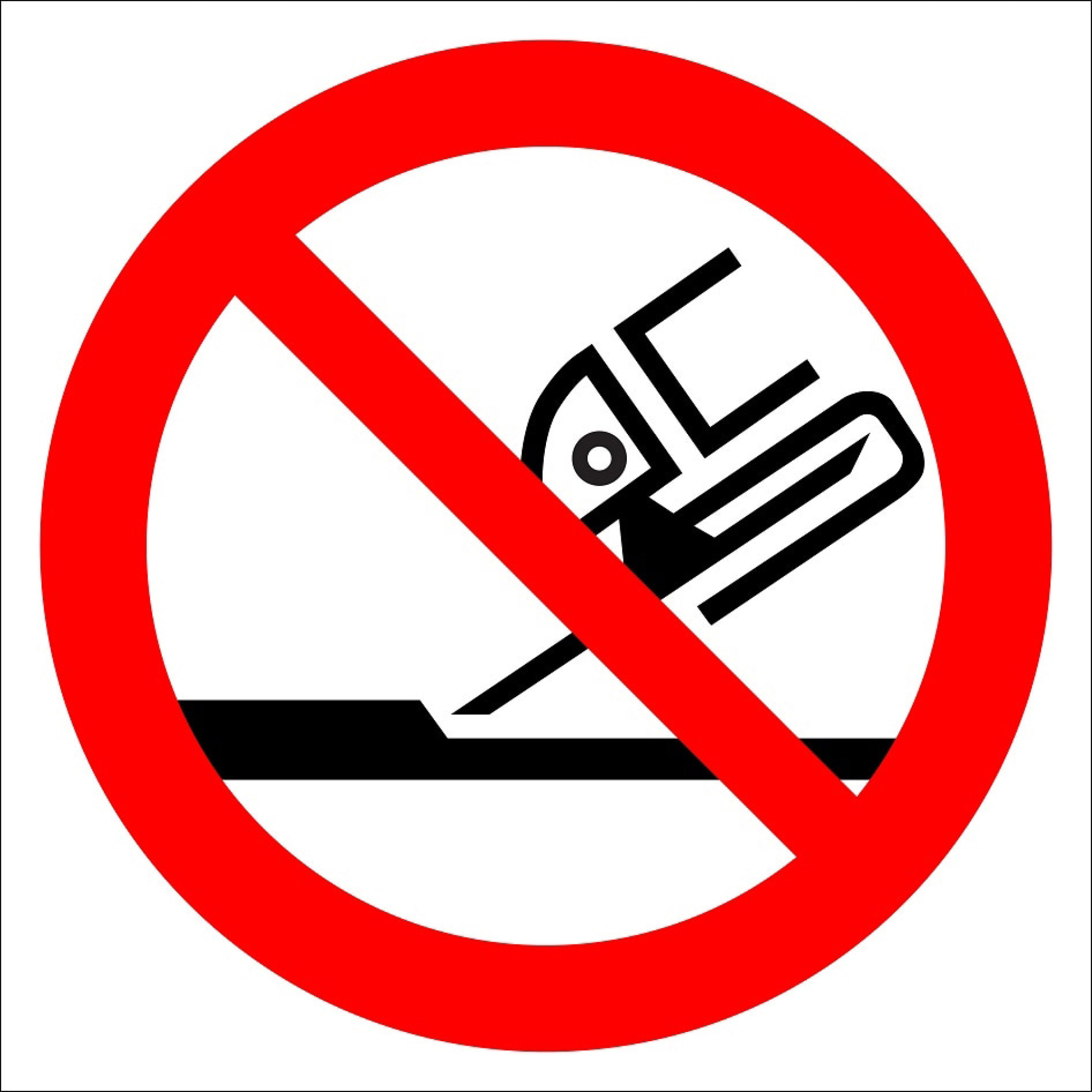 It Is Forbidden to Do Side Grinding Signboard Signboard Label