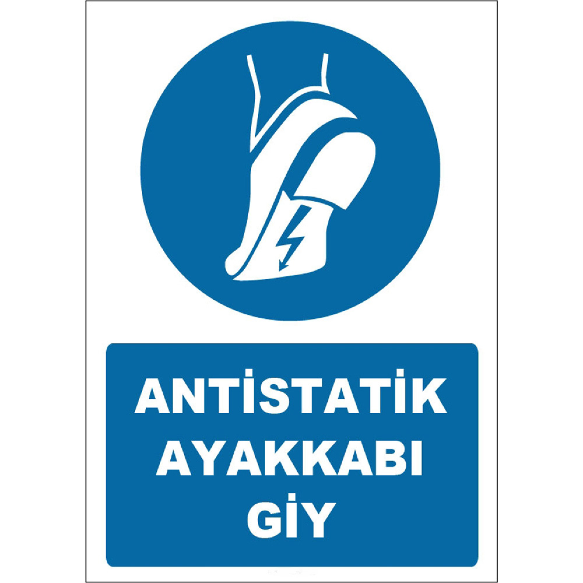 Antistatic Wear Shoes Sign Board Sign Sticker ZY1759