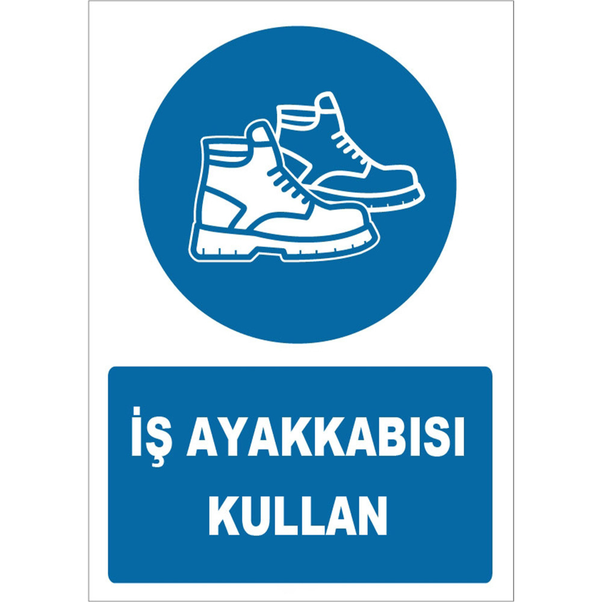 Use Work Shoes Sign Board Signage Label ZY1544