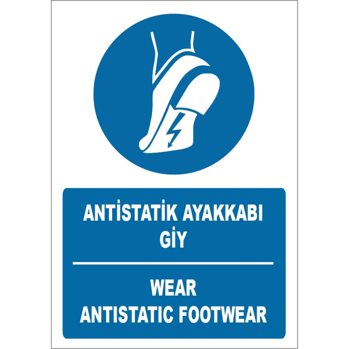 Production of Electrically Proof Shoe Sign Board Label Signage