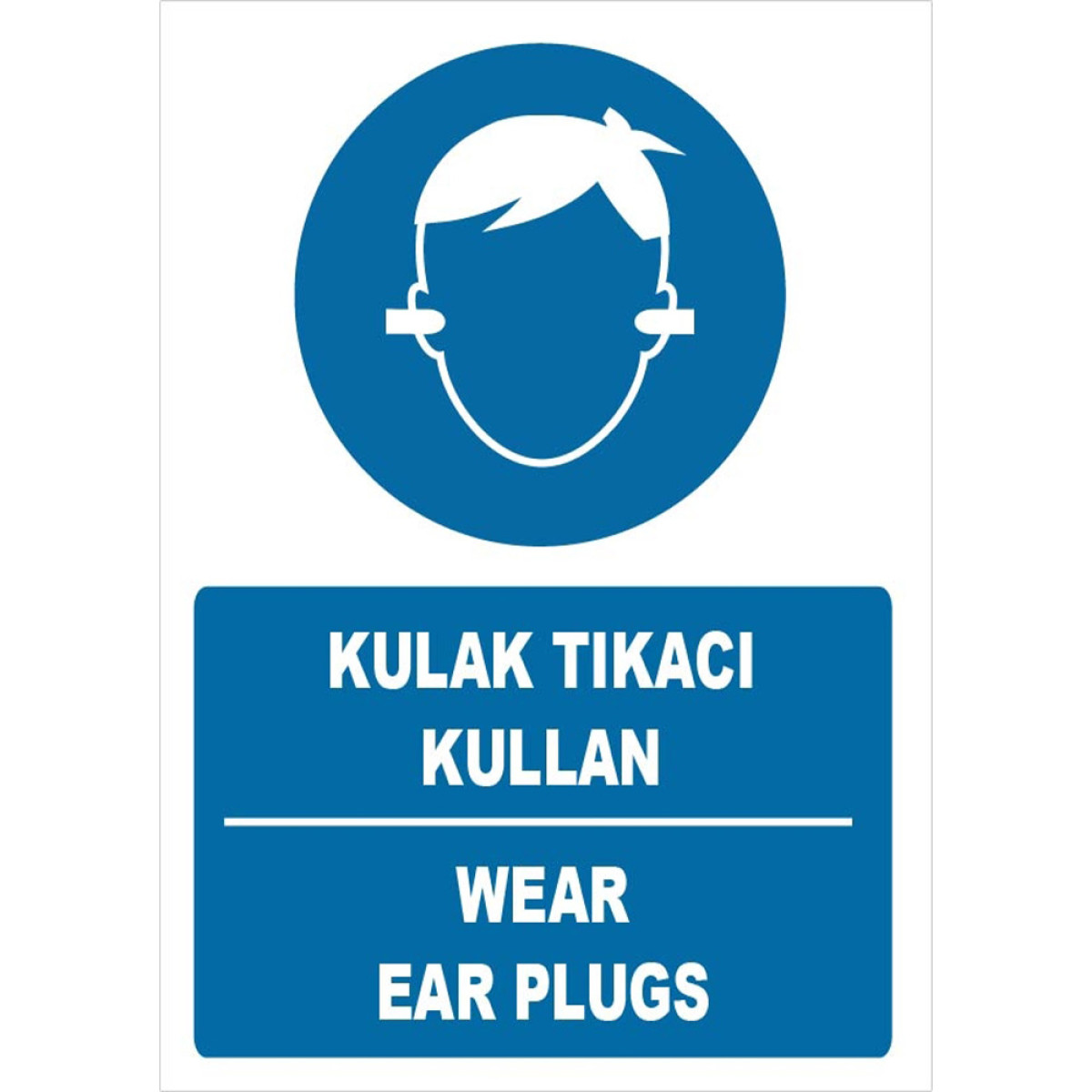 Production of Earplug Sign Sign Sign Label Production