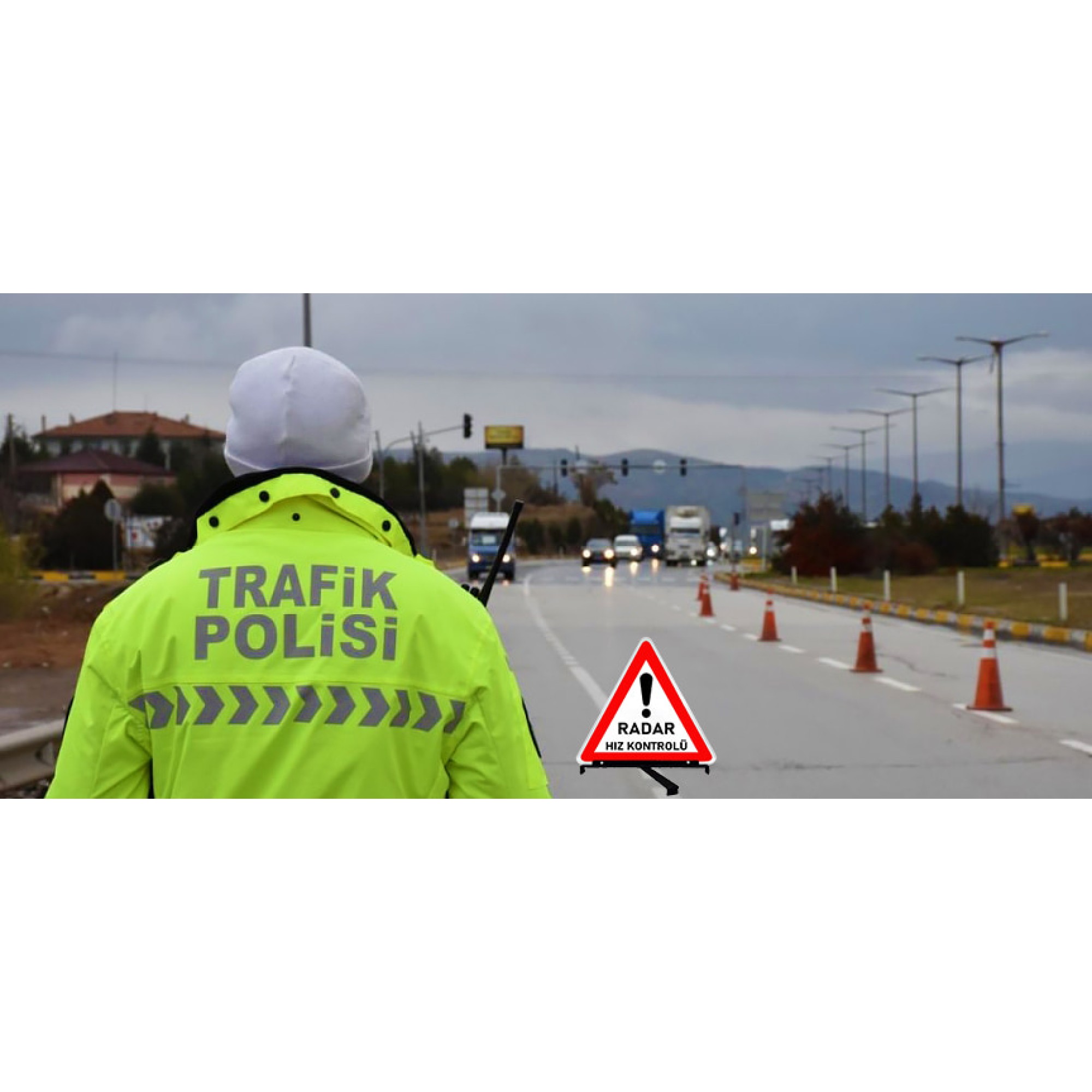 Radar Speed Control Sign Triangle Footed Traffic Sign Radar Sign