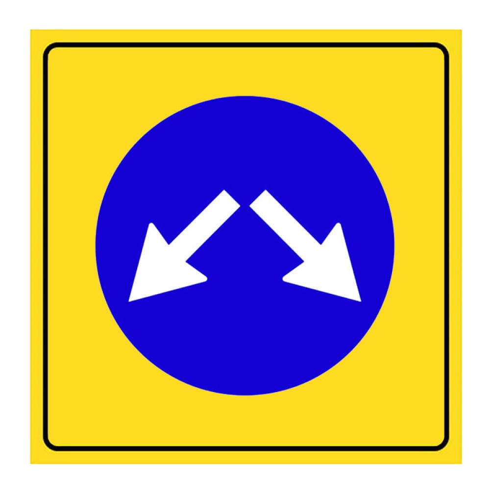 Go Both Sides Sign Meaning Plate Maintenance Repair Sign