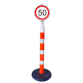 50 km Speed Limit Sign Maximum Speed 50 km Sign Plastic Traffic Sign